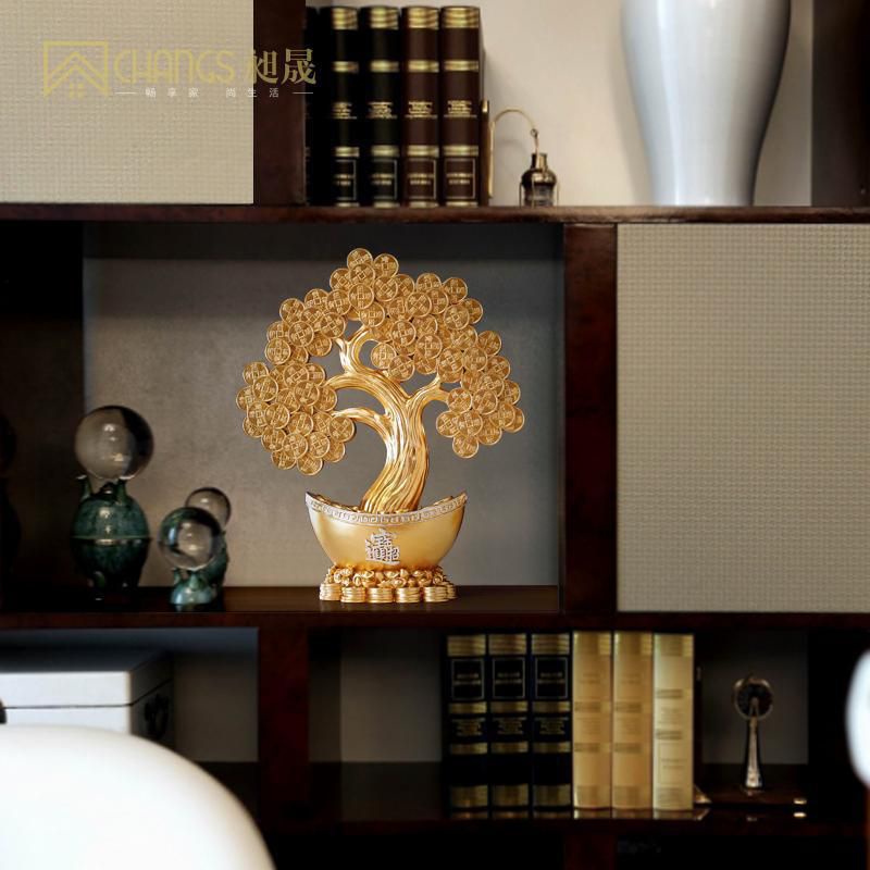 Jual Lucky Tree Pajangan Pohon Uang Emas / Ornamen pohon uang warna ...