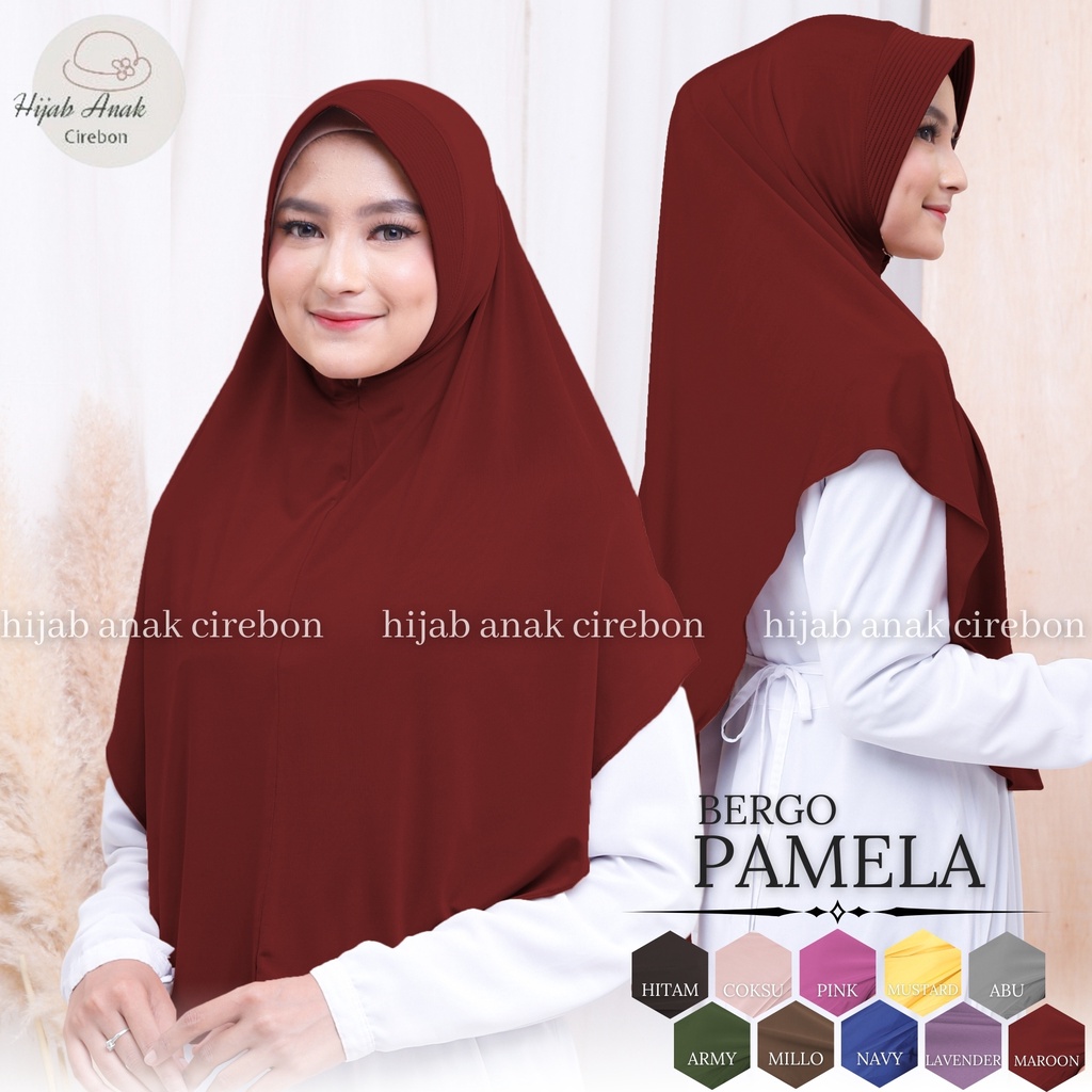 Jual Hijab Bergo Hamidah Pamela Bergo Jersey Rumahan Bergo Daily Jersey Jilbab Pamela Pinguin ...