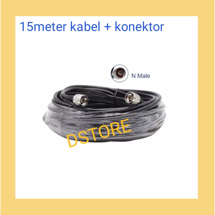 Jual 15 METER KABEL COAXIAL RG 6 SIAP PAKAI | Shopee Indonesia