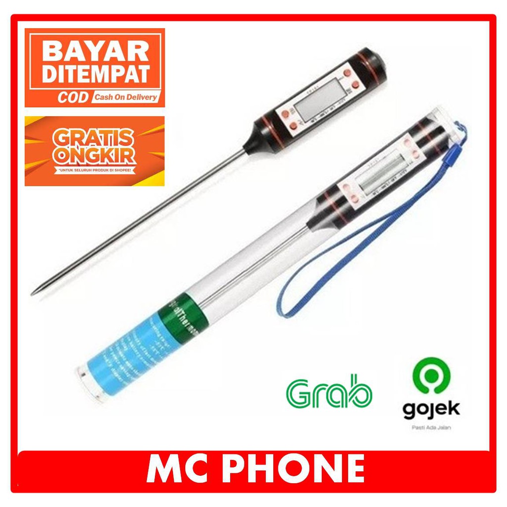 Jual Digital Termometer Makanan Masak Suhu Air Masakan Thermometer ...