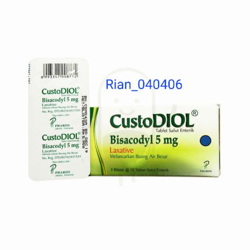 Jual custodiol 5 mg 30 tablet - Mengatasi susah buang air besar dan ...