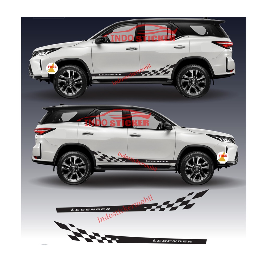 Jual STICKER STIKER MOBIL TOYOTA FORTUNER CUTTING STIKER LIST MOBIL ...