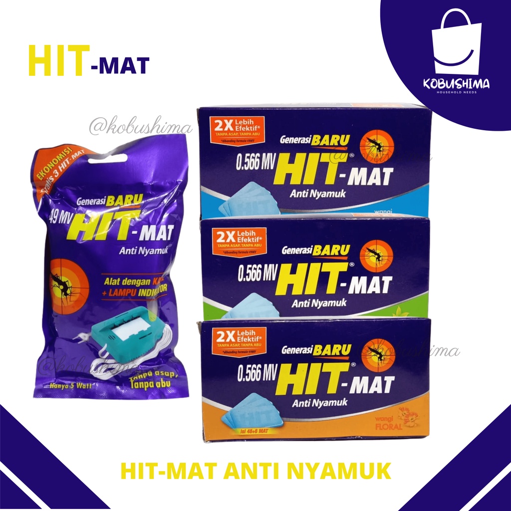 Jual Hit Mat Anti Nyamuk Refill 18+6 & 48+6 || Alat Elektrik Mat ...
