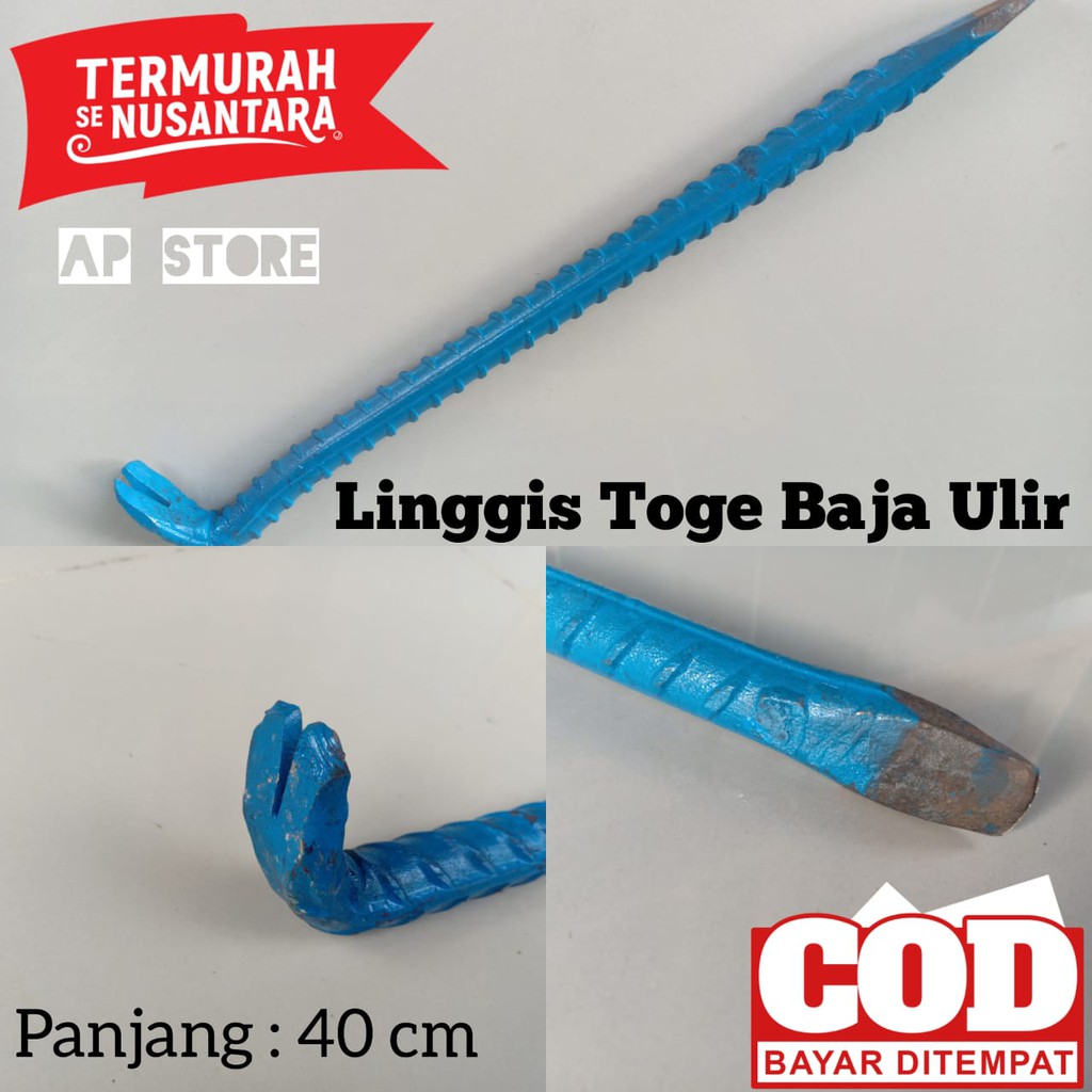 Jual Linggis Cabut Paku - Linggis Baja Ulir Kuku Kambing 30 Cm | Shopee ...