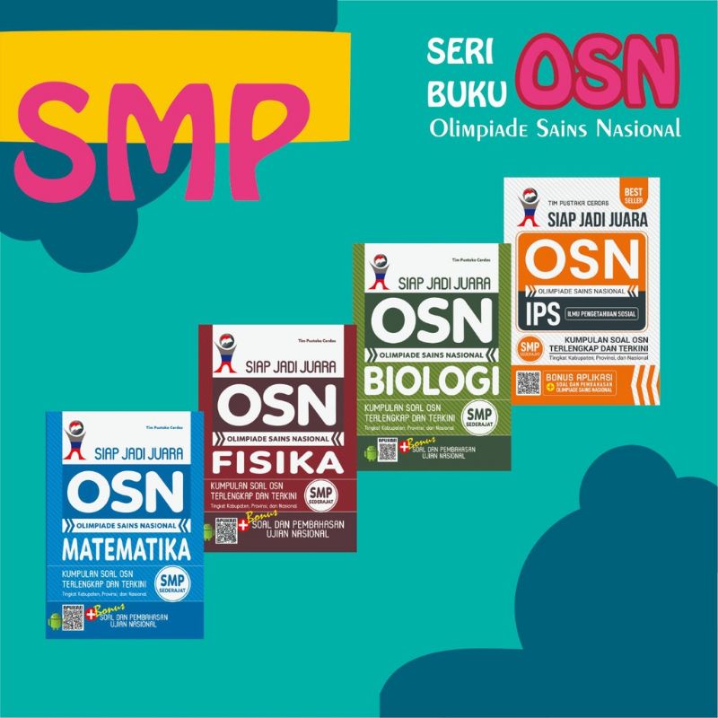 Jual SIAP JADI JUARA OSN SMP : OLIMPIADE SAINS NASIONAL SEKOLAH - MATEMATIKA,FISIKA,BIOLOGI,IPS ...