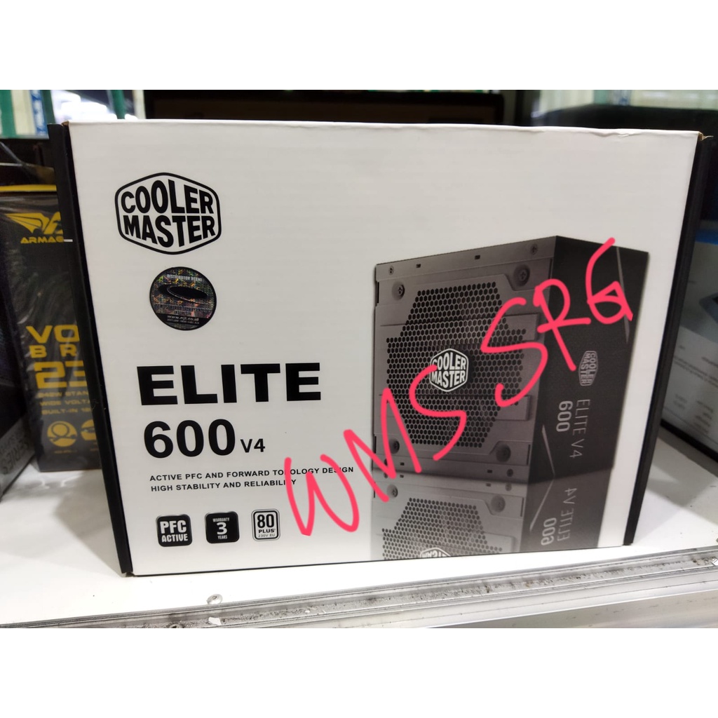 Jual PSU COOLER MASTER 600 WATT ELITE 80 PLUS | Shopee Indonesia