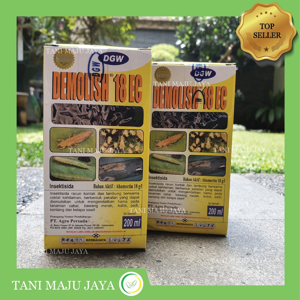 Jual Insektisida Demolish 18EC 200 ml Obat Hama Tanaman Sayuran Daun ...