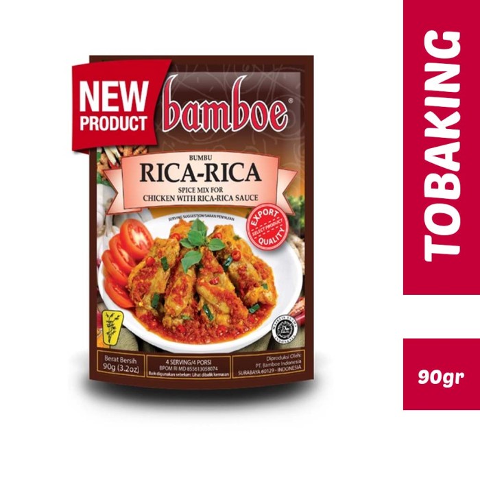 Jual Bamboe Rica Rica 90gr Bumbu Masak Instan | Shopee Indonesia