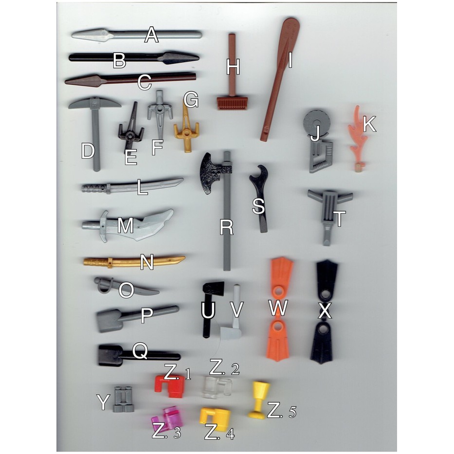 Jual Lego Accessories Weapon Blade Knife Glass Asesoris Parts Edisi 2 ...