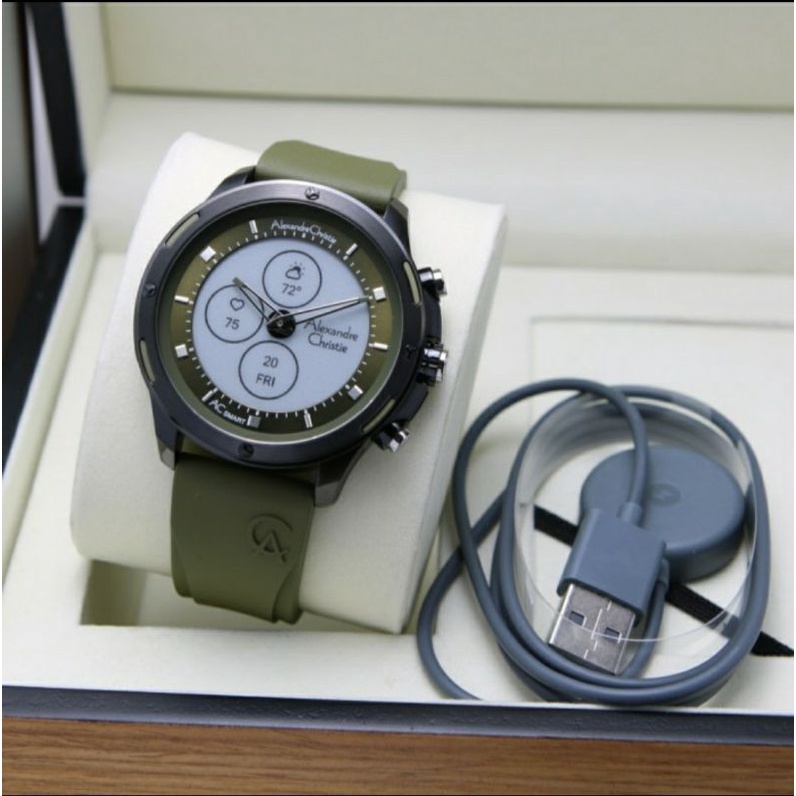 Jual ORIGINAL JAM TANGAN UNISEX ALEXANDRE CHRISTIE SMARTWATCH GREEN ...