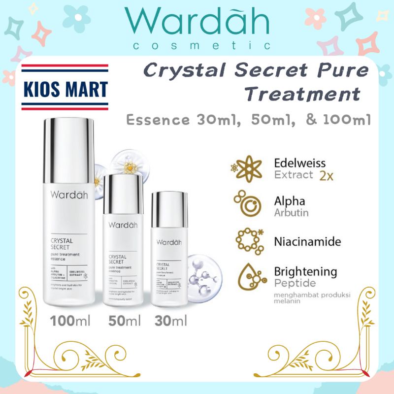Jual Wardah Crystal Secret Pure Treatment Essence 30ml | 50ml | 100ml ...