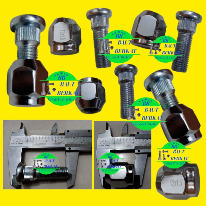 Jual baut roda + mur racing terios baut roda terios mur racing terios ...