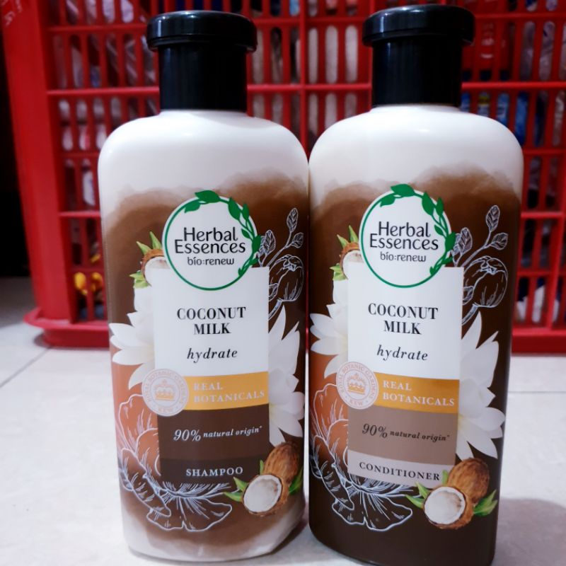 Jual shampo HERBAL ESSENCES renew argan oil morocco/strawbery mint/Coconut milk 400ml exp26/27 ...