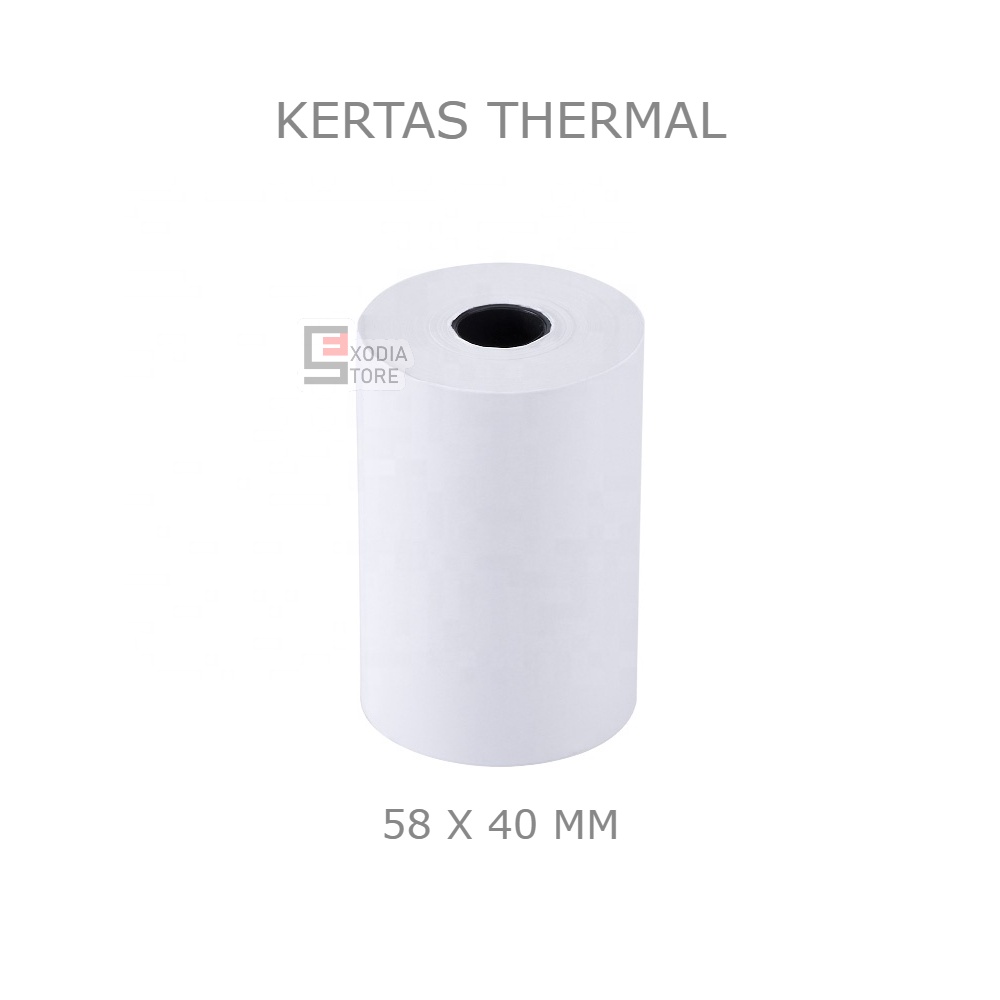 Jual Kertas Thermal Struk 58mm / Receipt Printer Thermal Paper Size ...