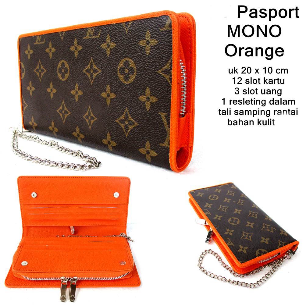 Jual Dompet Branded Pasport Insolite Brown Orange | Shopee Indonesia