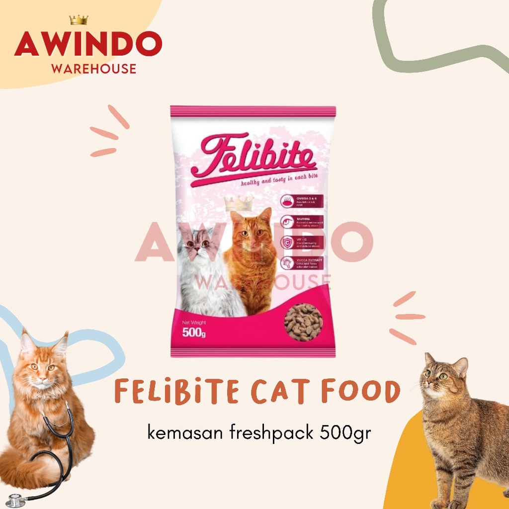 Jual FELIBITE 500GR - Makanan Pakan Kucing Kering Felibite Adult Dry ...