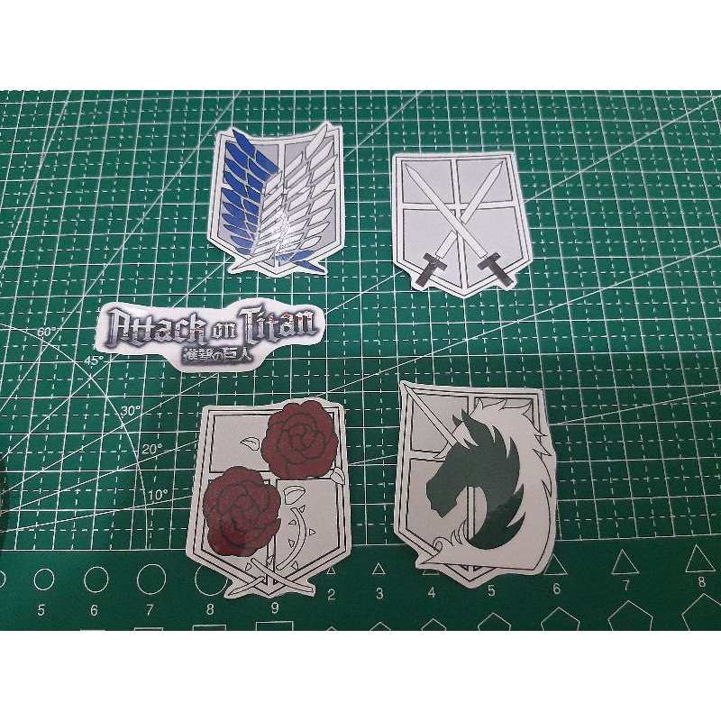 Jual STIKER LOGO PASUKAN AOT PER PCS TAHAN AIR | Shopee Indonesia