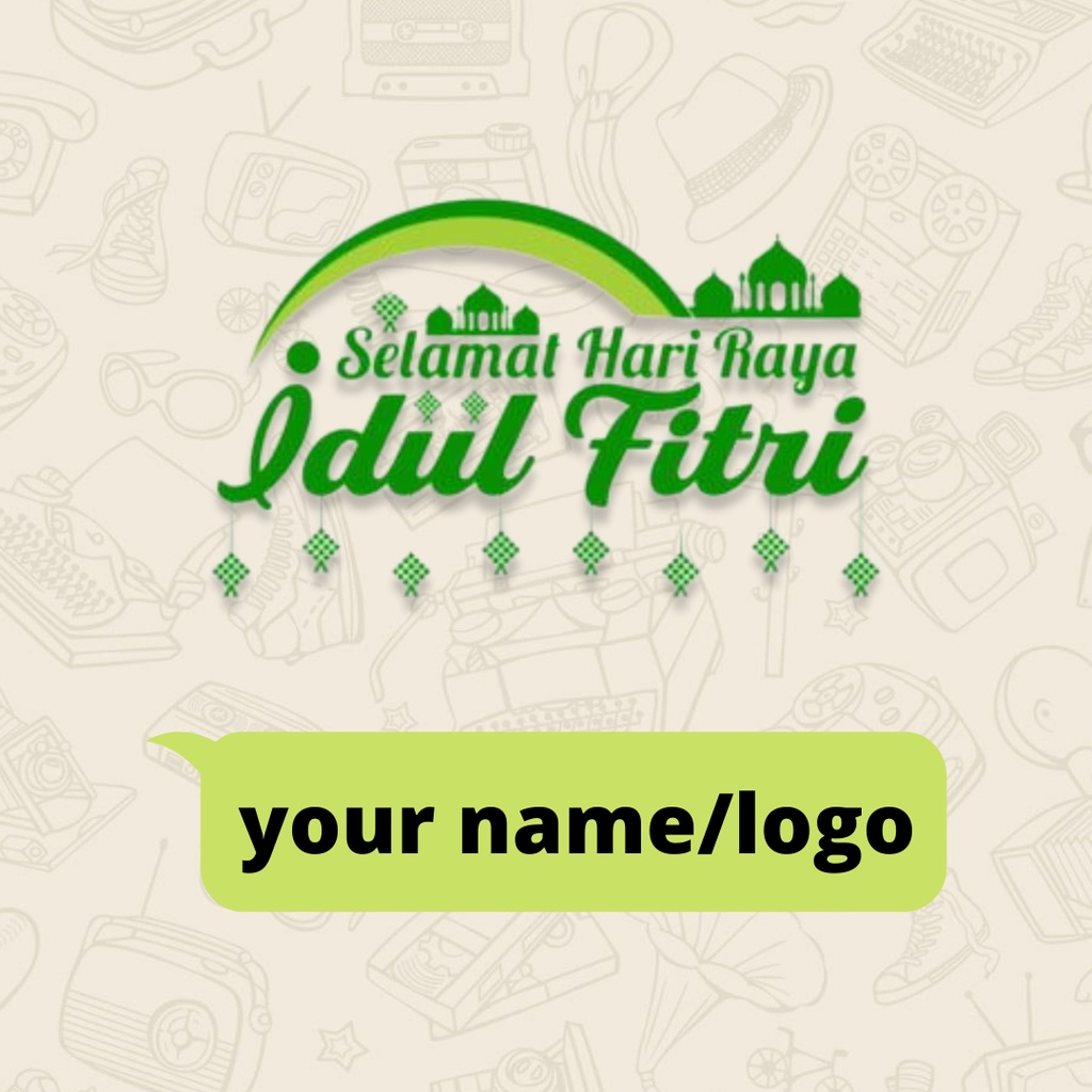 Jual STICKER WHATSAPP STIKER WA CUSTOM LEBARAN | Shopee Indonesia