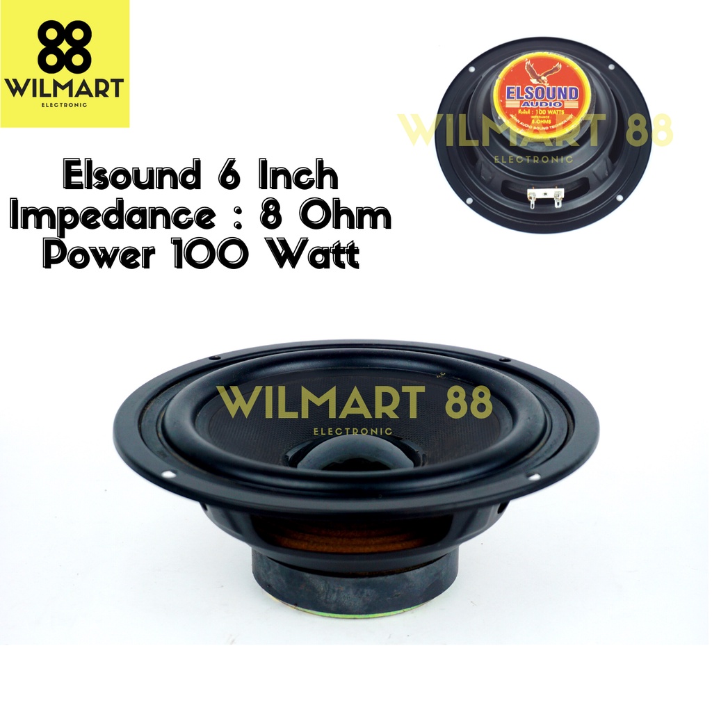 Jual Speaker Elsound 6 Inch / 6" / Woofer Original / Speker / Spiker ...