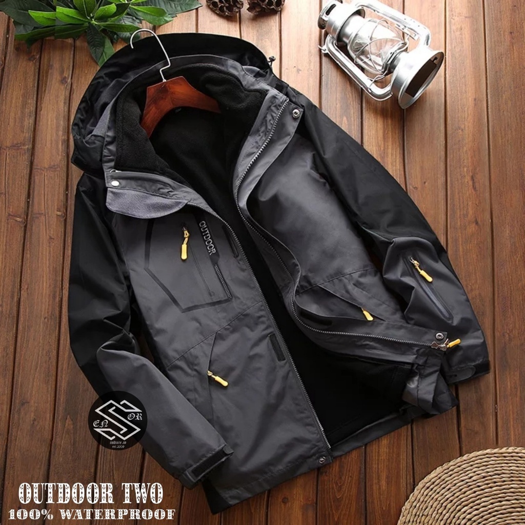 Jual AJS - Jaket outdooor two waterproof/ jaket outdoor pria/ jaket ...