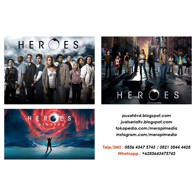 Jual Jual Serial TV Heroes dan Heroes Reborn paling lengkap | Shopee ...
