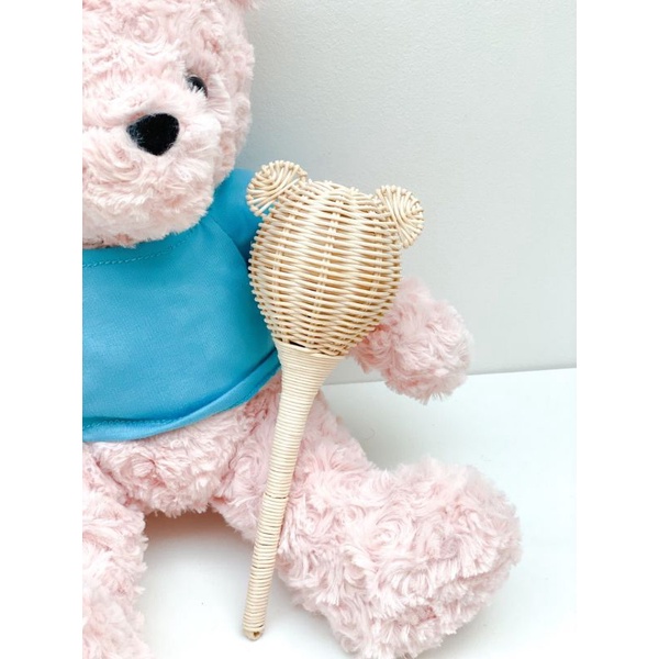Jual bear rattan rattle/icik icik rotan model bear panda/mainan rotan ...