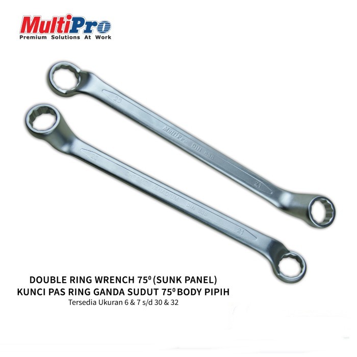 Jual Kunci Ring 16 x 17 mm MULTIPRO Sunk Panel 45°/75° | Shopee Indonesia
