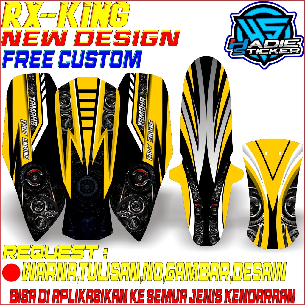 Jual Sticker Decal RXKING ENGINE CUSTOM FULL BODY | Shopee Indonesia