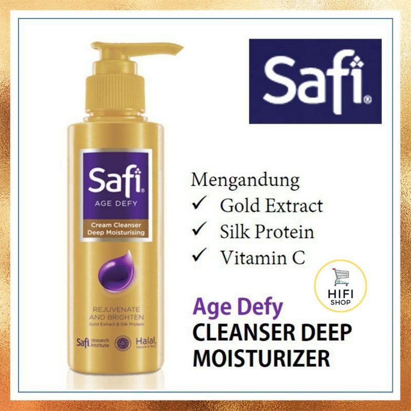 Jual SAFI AGE DEFY CREAM CLEANSER DEEP MOISTURISING 150ml | Shopee ...