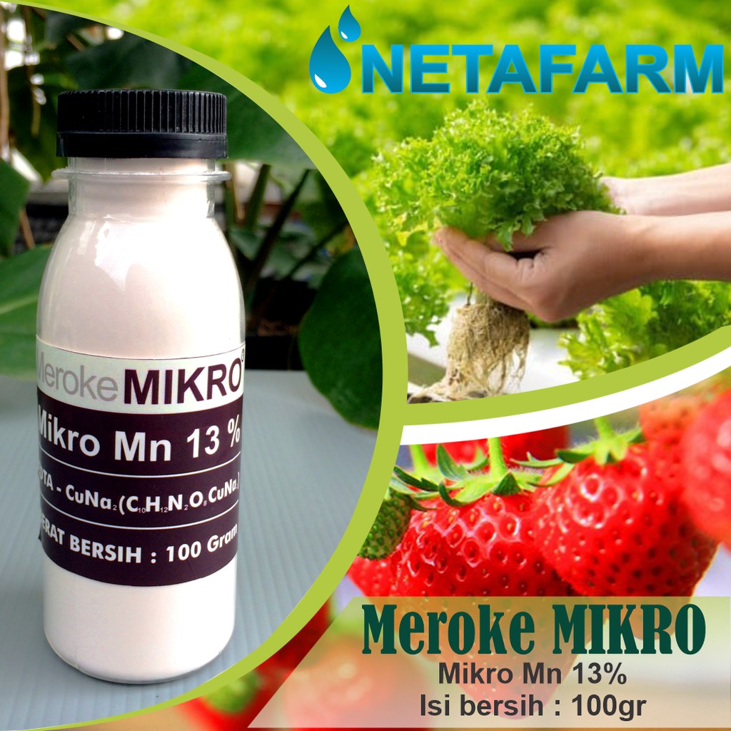 Jual Pupuk Meroke Mikro Mn 13% EDTA - Kemasan 100 gr | Shopee Indonesia