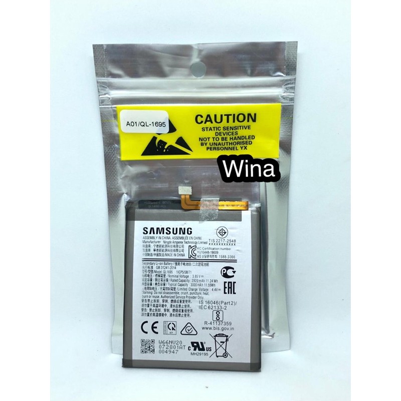 Jual Baterai samsung A01 ORiginal QL1695 | Shopee Indonesia