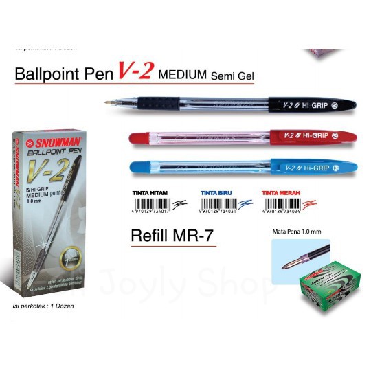 Jual PROMO Pulpen / ballpoint Snowman V2 (1PAK) ++++LT3 | Shopee Indonesia