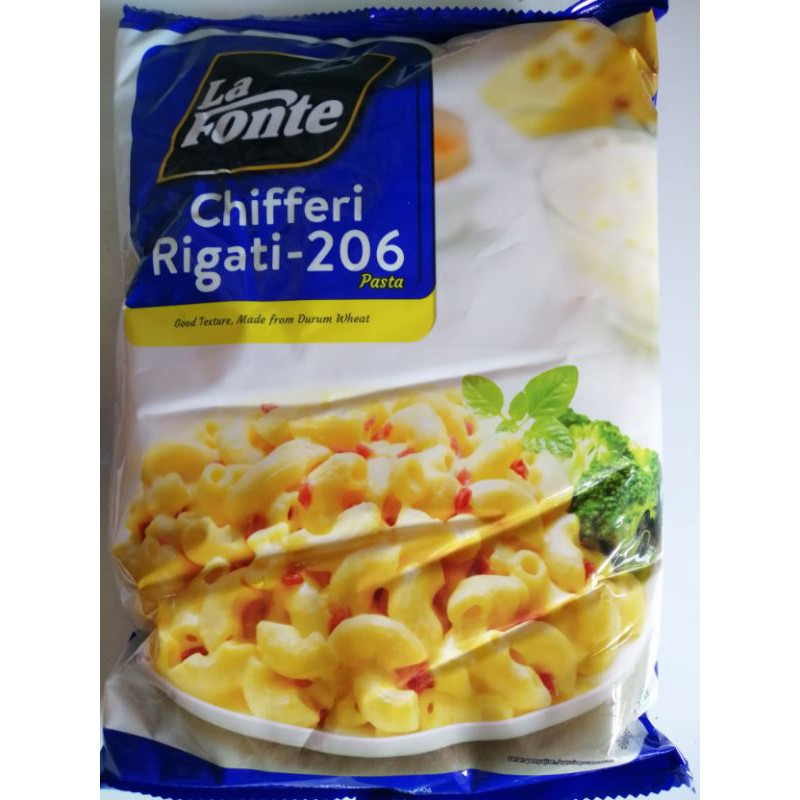 Jual la fonte chiferi rigati macaroni elbow makaroni 500g | Shopee ...