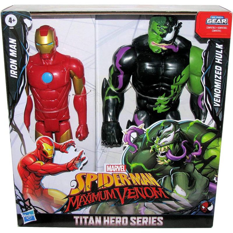 Jual Marvel Titan Hero 12-inch Spider-Man Maximum Venom Series 2-Pack ...