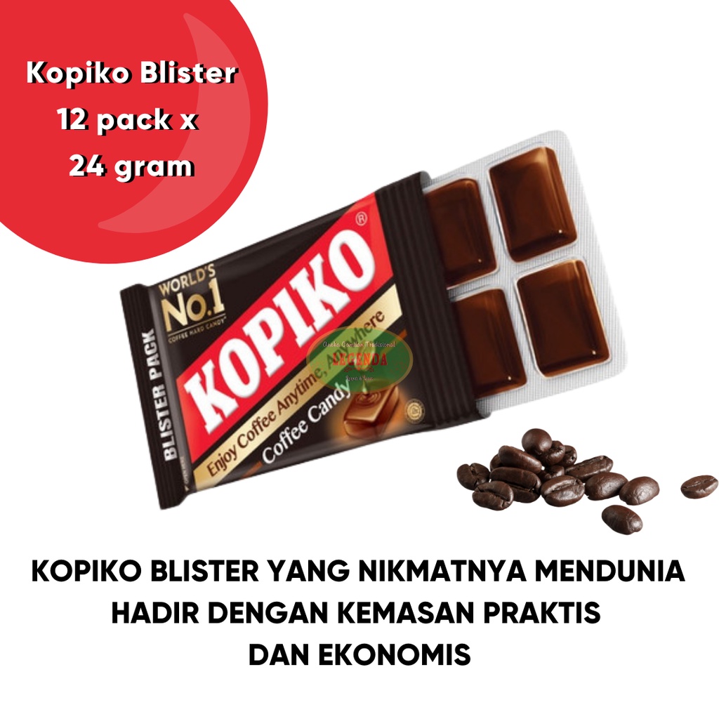 Jual Kopiko Classic Blister Pack Box 24gr ECER permen kopi coffee candy ...