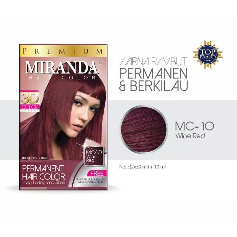 Jual MIRANDA Hair Color Pewarna Rambut 30 ml/Promo Cat Rambut Miranda ...