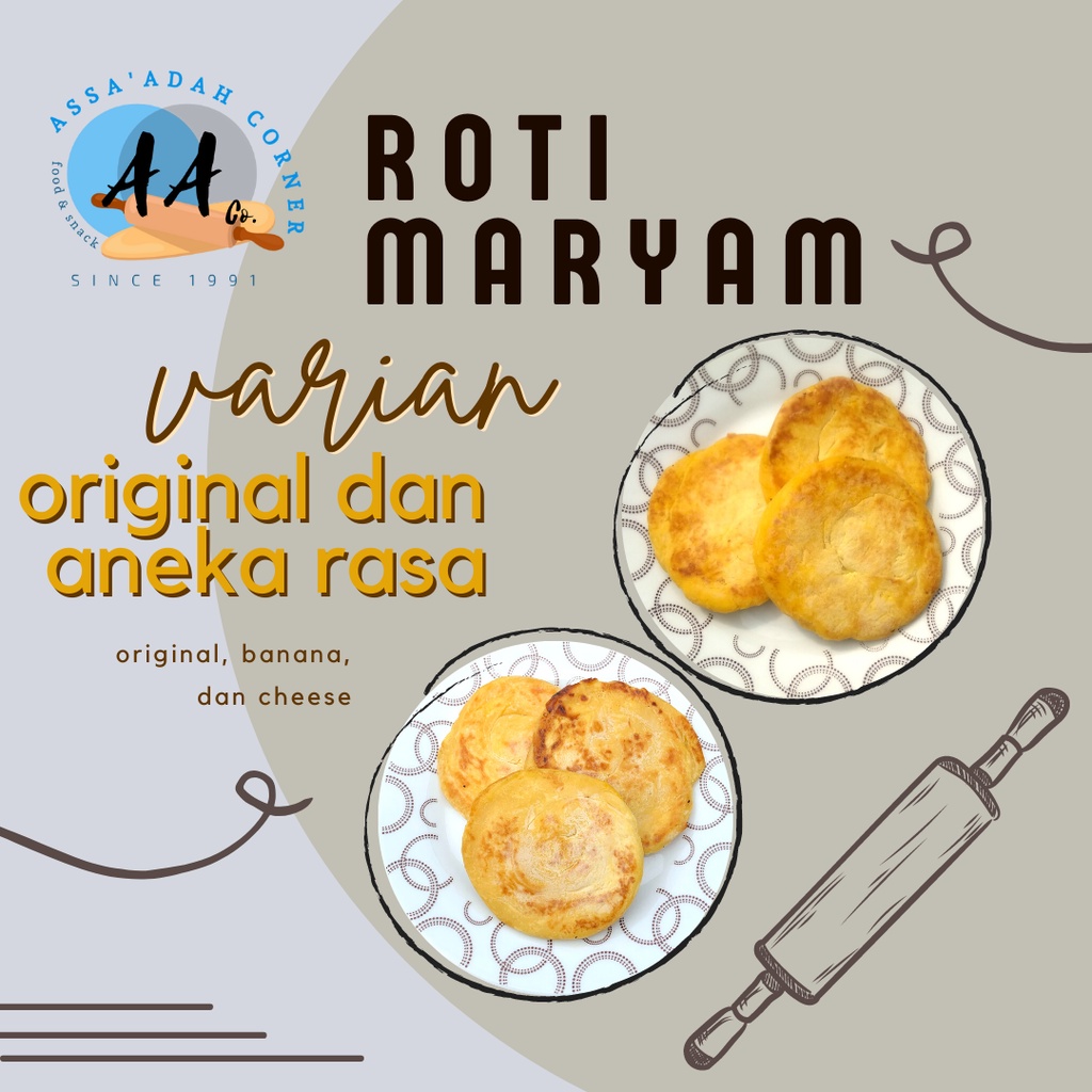 Jual HOMEMADE ROTI MARYAM FROZEN MINI PACK ORIGINAL DAN BANANA | Shopee ...