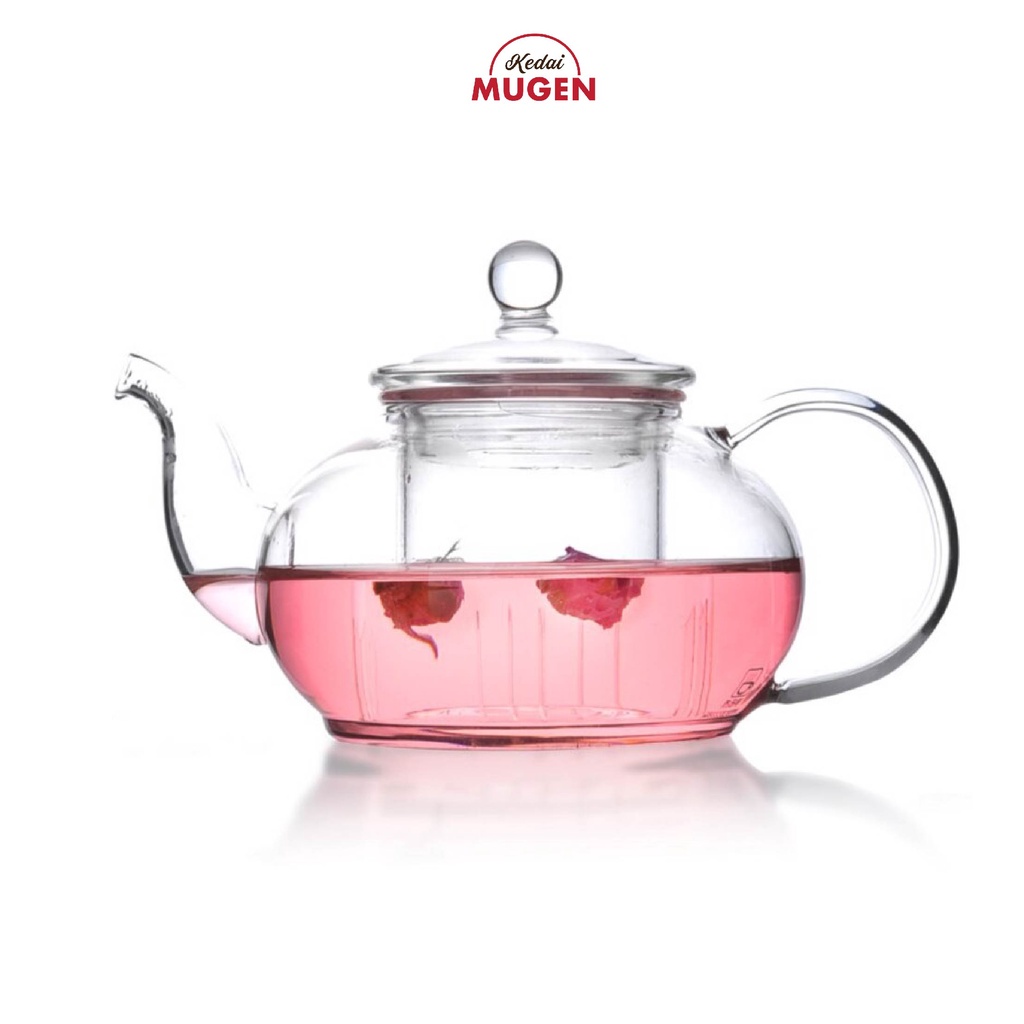 Jual Kedai Mugen - Teko Teh/ Kopi Kaca High Borosilicate | Teapot Heat ...