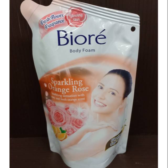 Jual BIORE BODY FOAM REFILL SPARKLING ORANGE ROSE 250ml | Shopee Indonesia