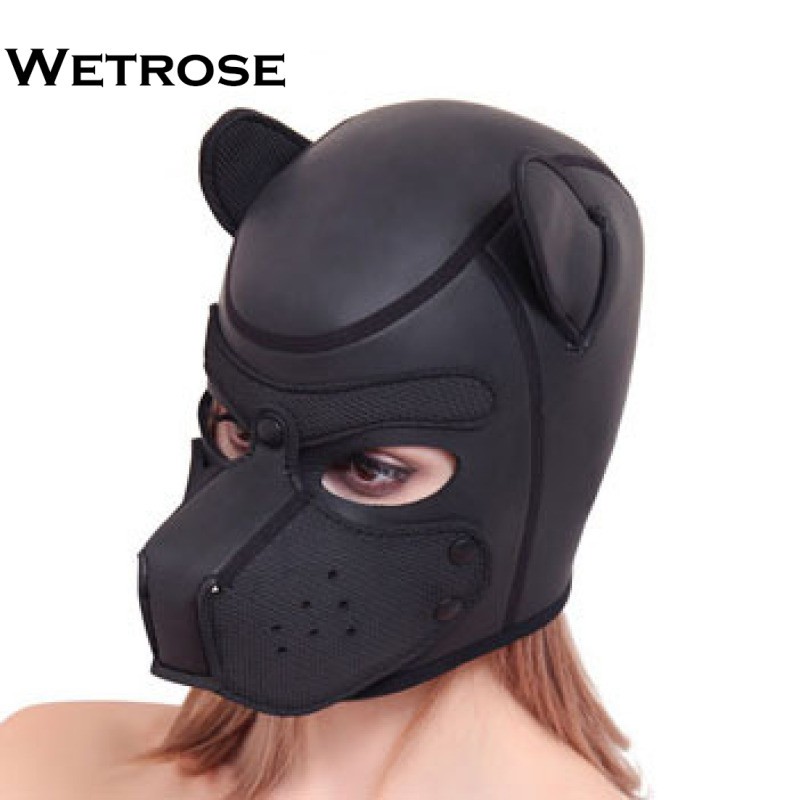 Jual 【Wetrose】 Halloween Helm Anjing Bahan Kulit Untuk Cosplay Costume ...