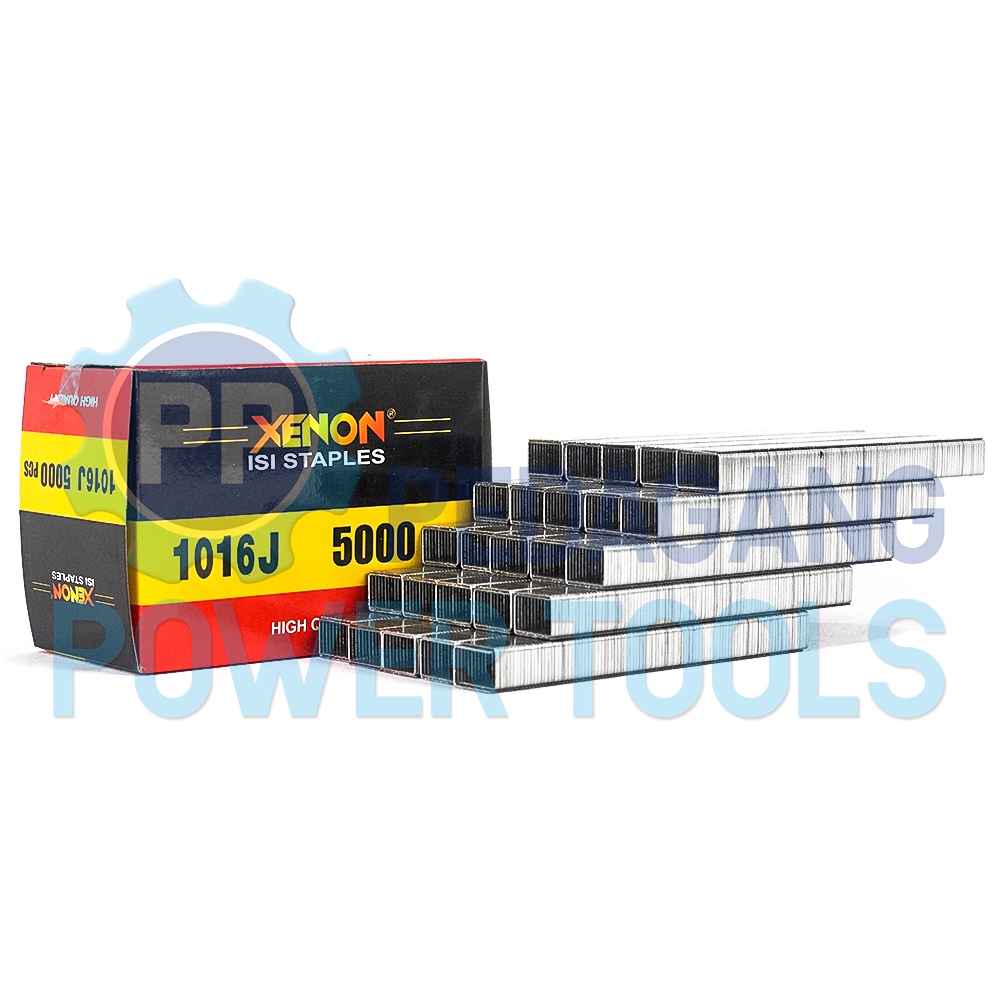 Jual XENON 1016J ISI STAPLES STEPLES TEMBAK REFILL AIR NAILER STAPLER ...