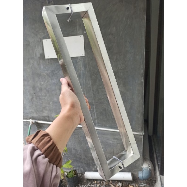 Jual Handle Pintu Rumah 60 cm Tarikan Gagang Kunci Kaca Kayu Kotak ...