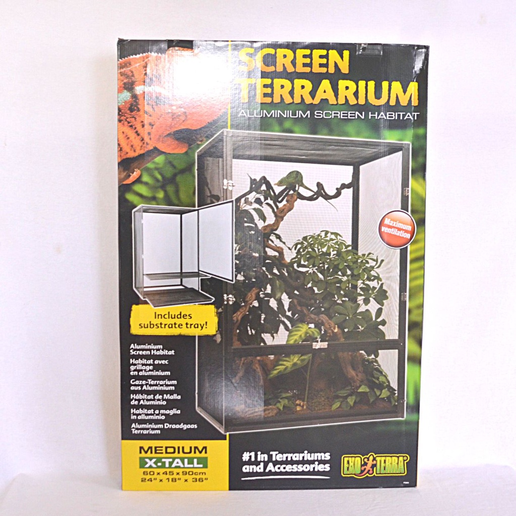 Jual EXOTERRA Screen Terrarium Medium X-Tall 60X45X90cm | Shopee Indonesia