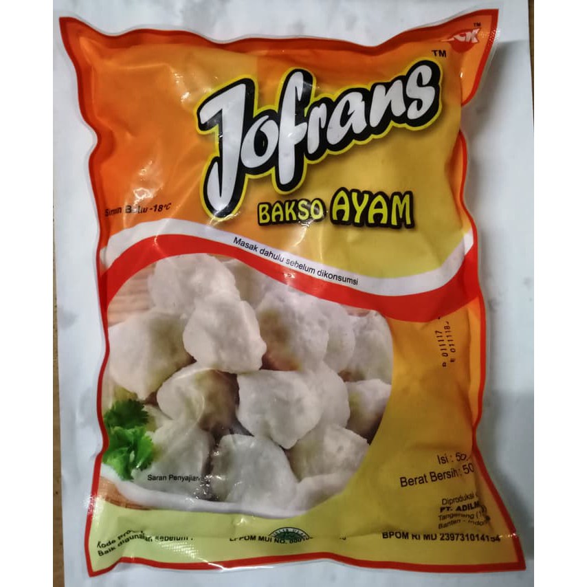 Jual Jofrans Bakso Ayam 500 gr | Shopee Indonesia