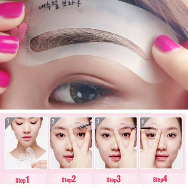 Jual 1 Set 3 pcs Cetak Alis Stiker Cetakan Alis | Shopee Indonesia