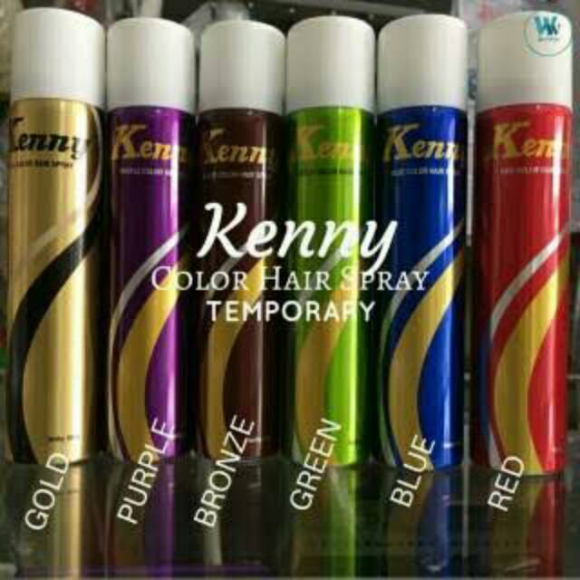 Jual Cat Rambut Hair Spray Kenny / Pewarna Rambut Semprot Sementara ...