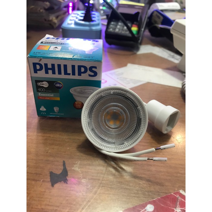 Jual PHILIPS HALOGEN ESSENTIAL LED SPOTLIGHT / COB / PAR 4.5 4,5 Watt ...