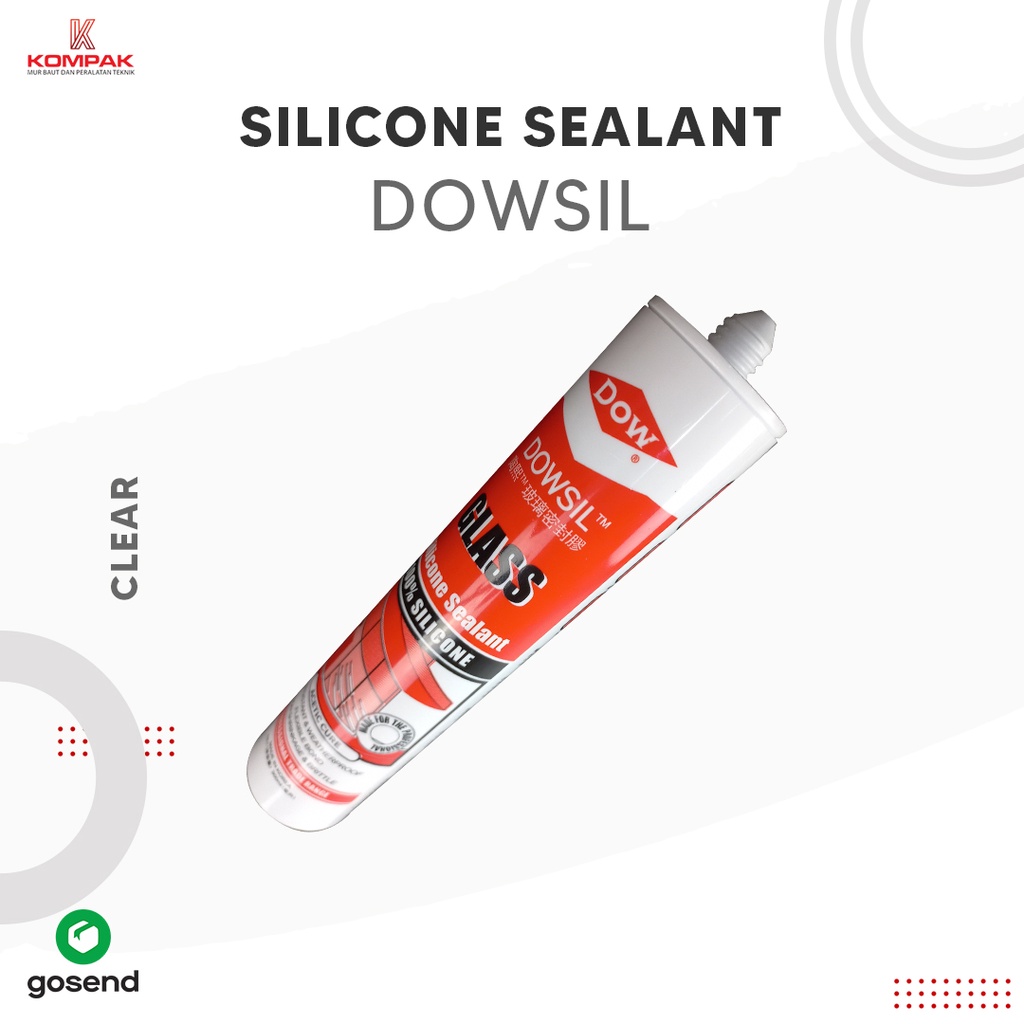 Jual dowsil dow corning asam lem kaca silicone sealant | Shopee Indonesia