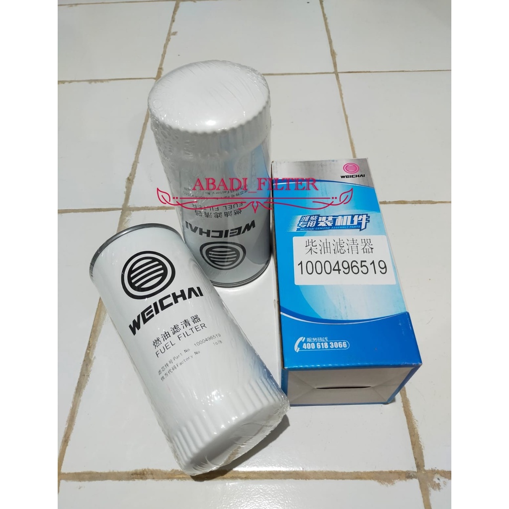 Jual Fuel Filter WEICHAI / Filter Solar WEICHAI 1000496519 | Shopee ...