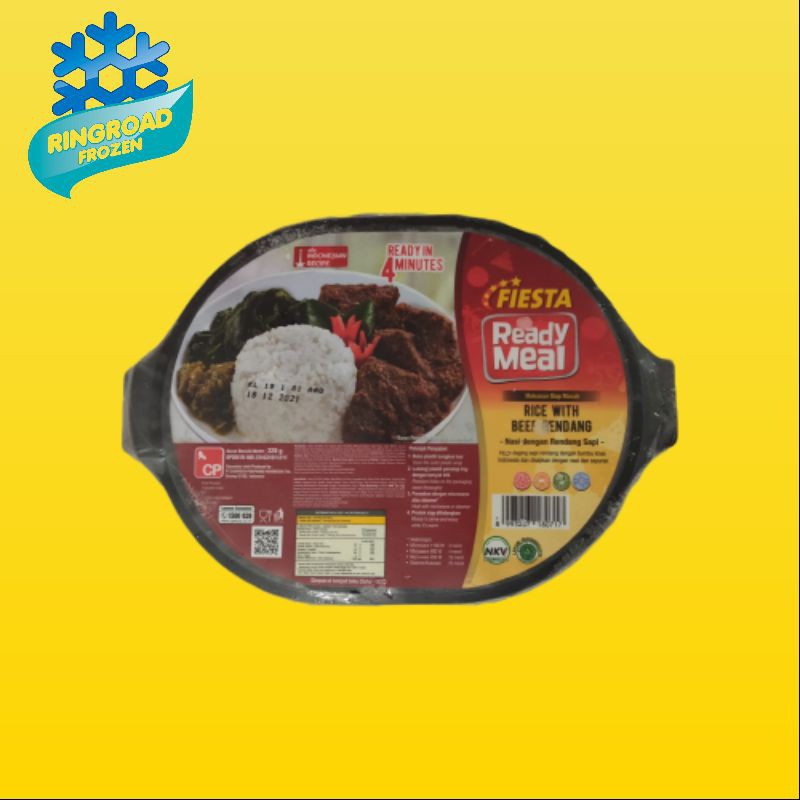 Jual FIESTA READY MEAL BEEF RENDANG WITH RICE 320 GR - NASI RENDANG ...